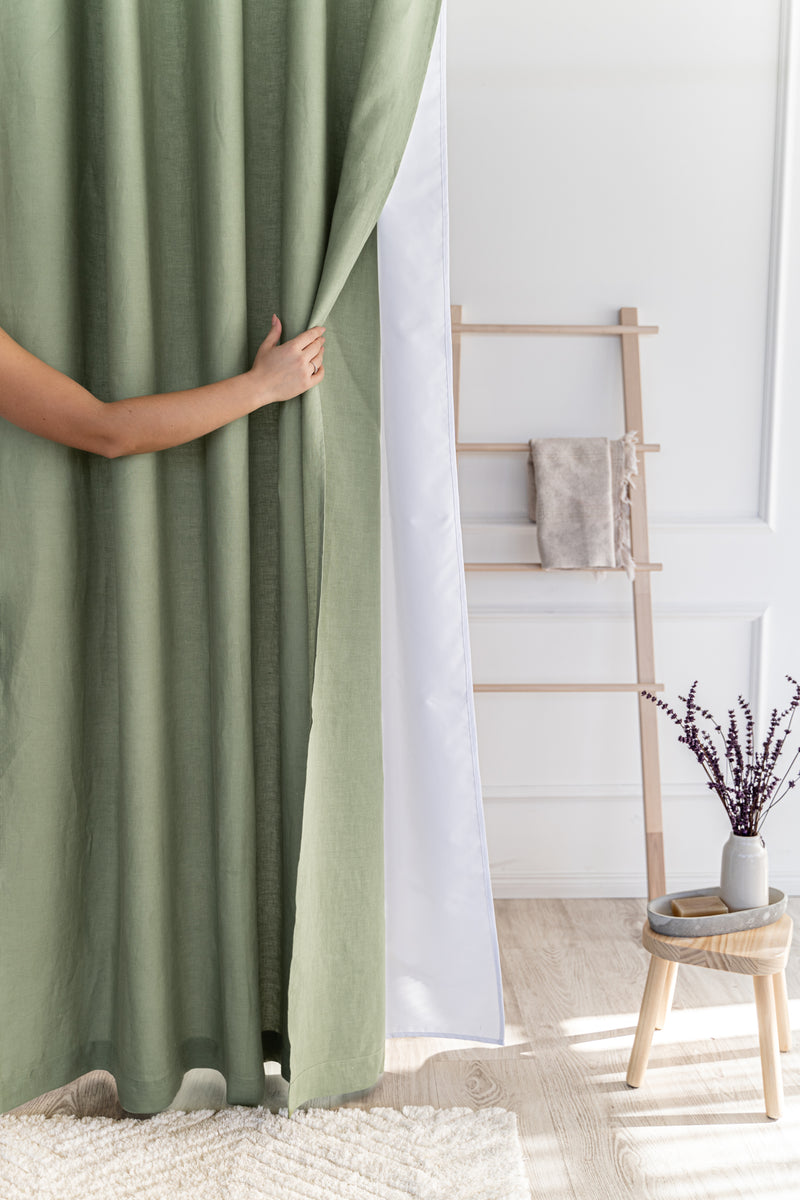 The Versatility of Linen Shower Curtains: A Guide to Different Hanging ...